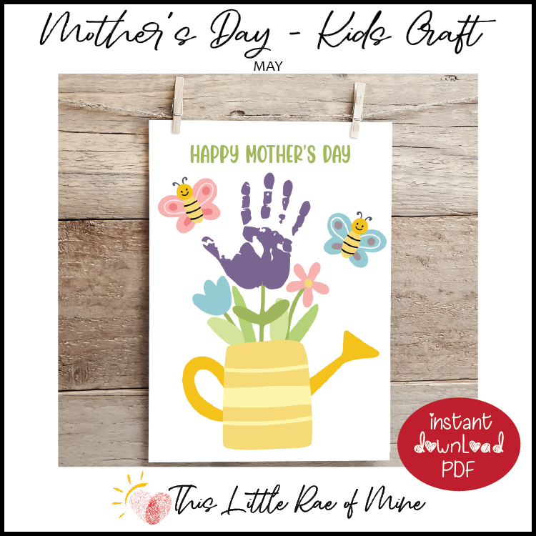 Mom - no one could Bee - Mother's Day - Handprint Art - printable ...