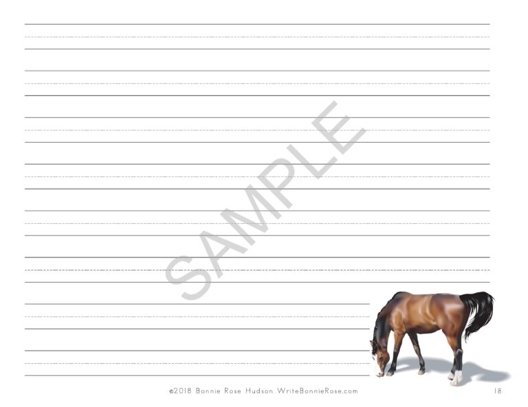 Handwriting Practice with Horses-Cursive | Made By Teachers