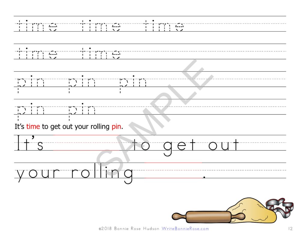 Handwriting Practice with Gingerbread-Print | Made By Teachers