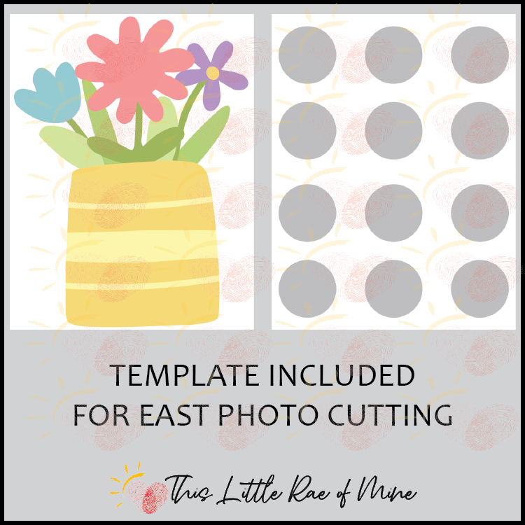 Mother's Day - Flower - Photo - Keepsake - Printable - DIY kids craft ...