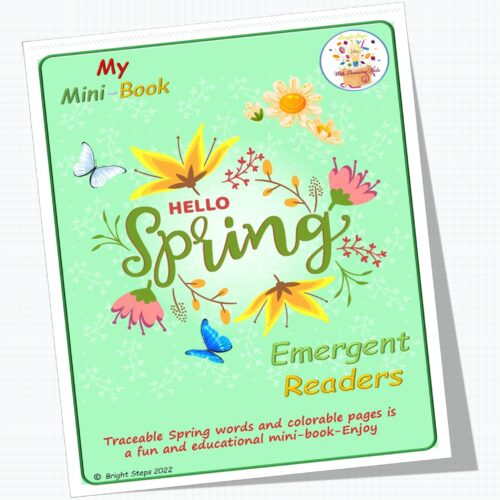 '' Hello Spring'' Mini-book Emergent Readers For Lovely Kids | Made By ...
