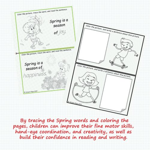 '' Hello Spring'' Mini-book Emergent Readers For Lovely Kids | Made By ...