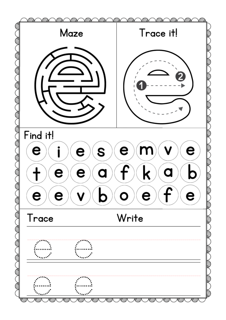 Fun Alphabet lowercase Worksheet ,Tracing and Writing Alphabet Letters ...