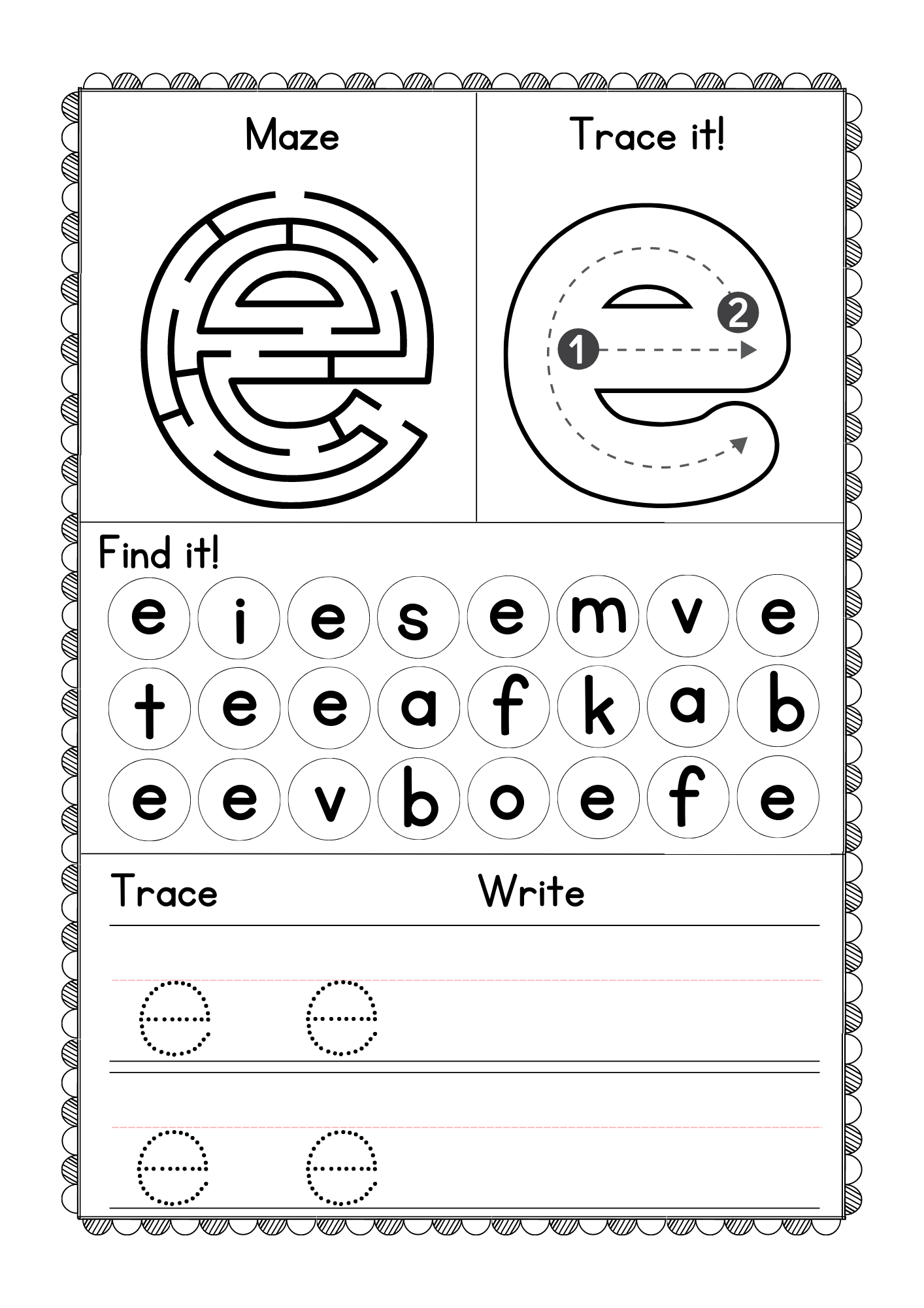 Fun Alphabet lowercase Worksheet ,Tracing and Writing Alphabet Letters ...