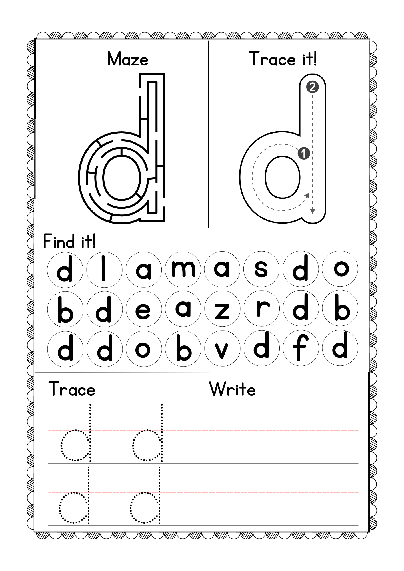 Fun Alphabet lowercase Worksheet ,Tracing and Writing Alphabet Letters ...