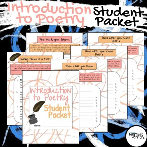 Introduction to Poetry Student Packet for 3rd - 5th Grade | Made By ...