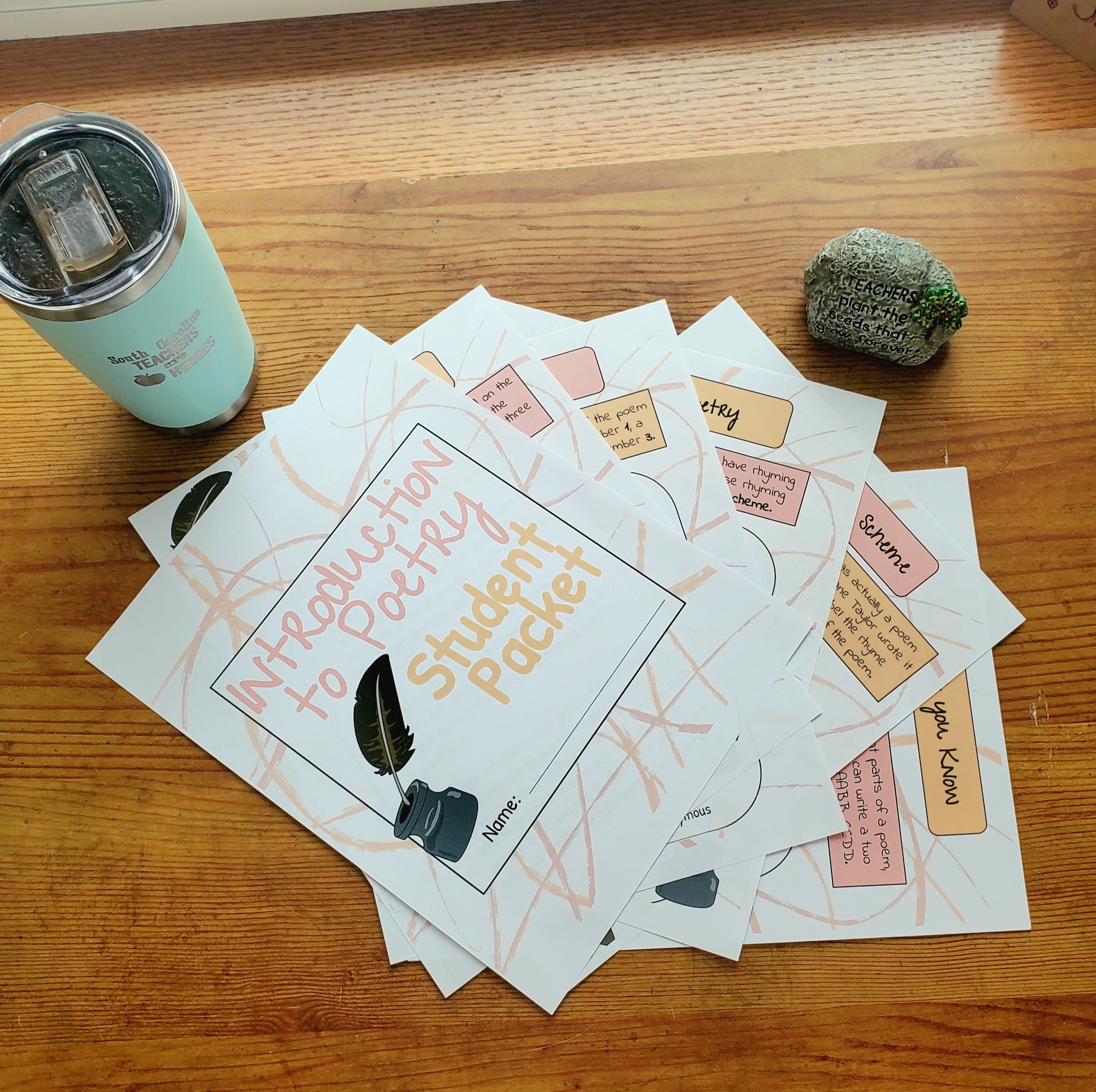 Introduction to Poetry Student Packet for 3rd - 5th Grade | Made By ...