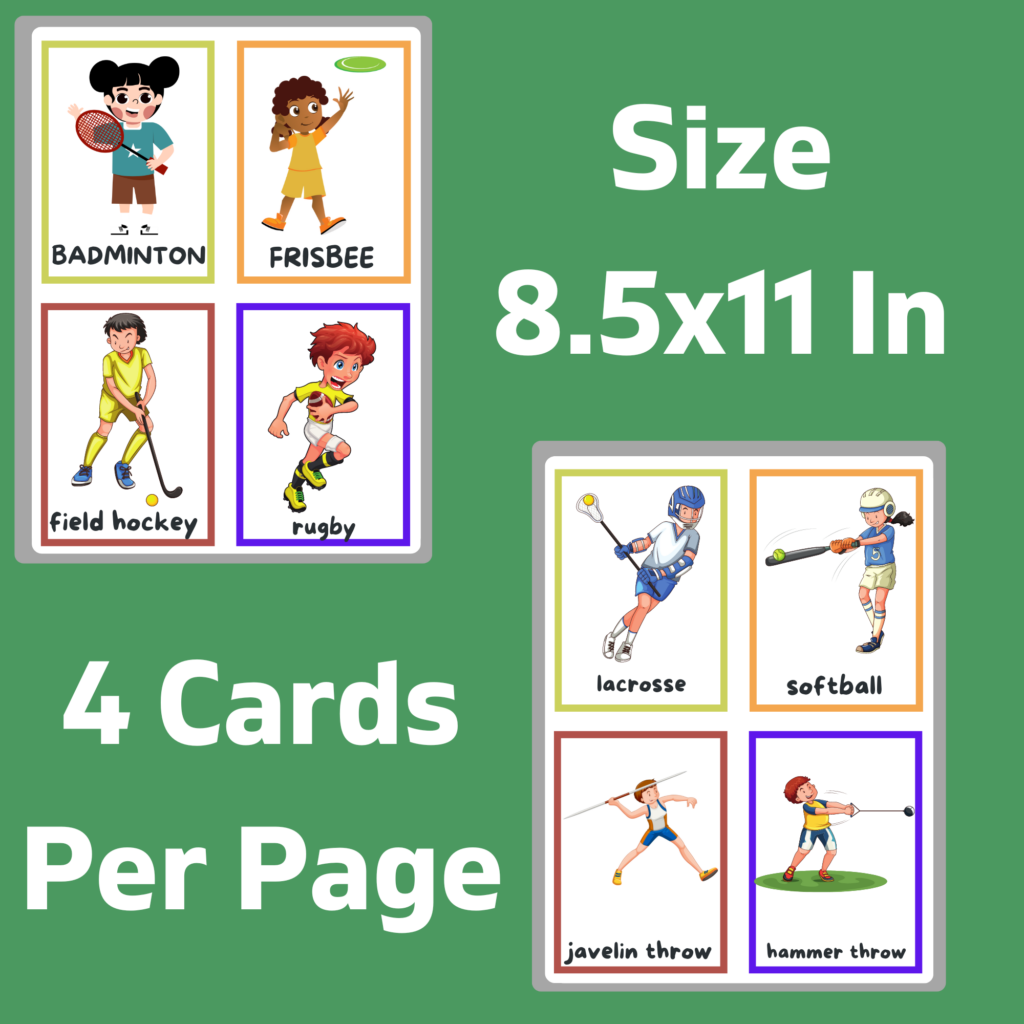 Sports Flashcards Teaching Resources | Made By Teachers