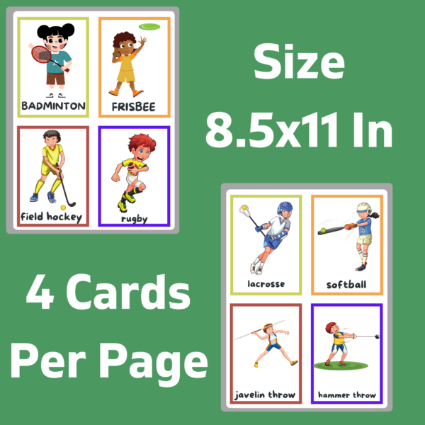 Sports Flashcards Teaching Resources | Made By Teachers