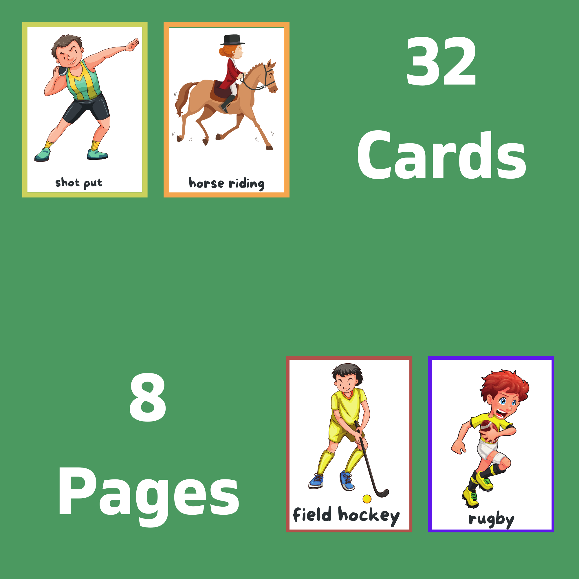 Sports Flashcards Teaching Resources | Made By Teachers