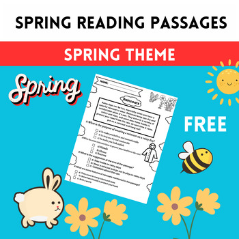 Spring Reading Comprehension Passages , Spring Reading Comprehension ...