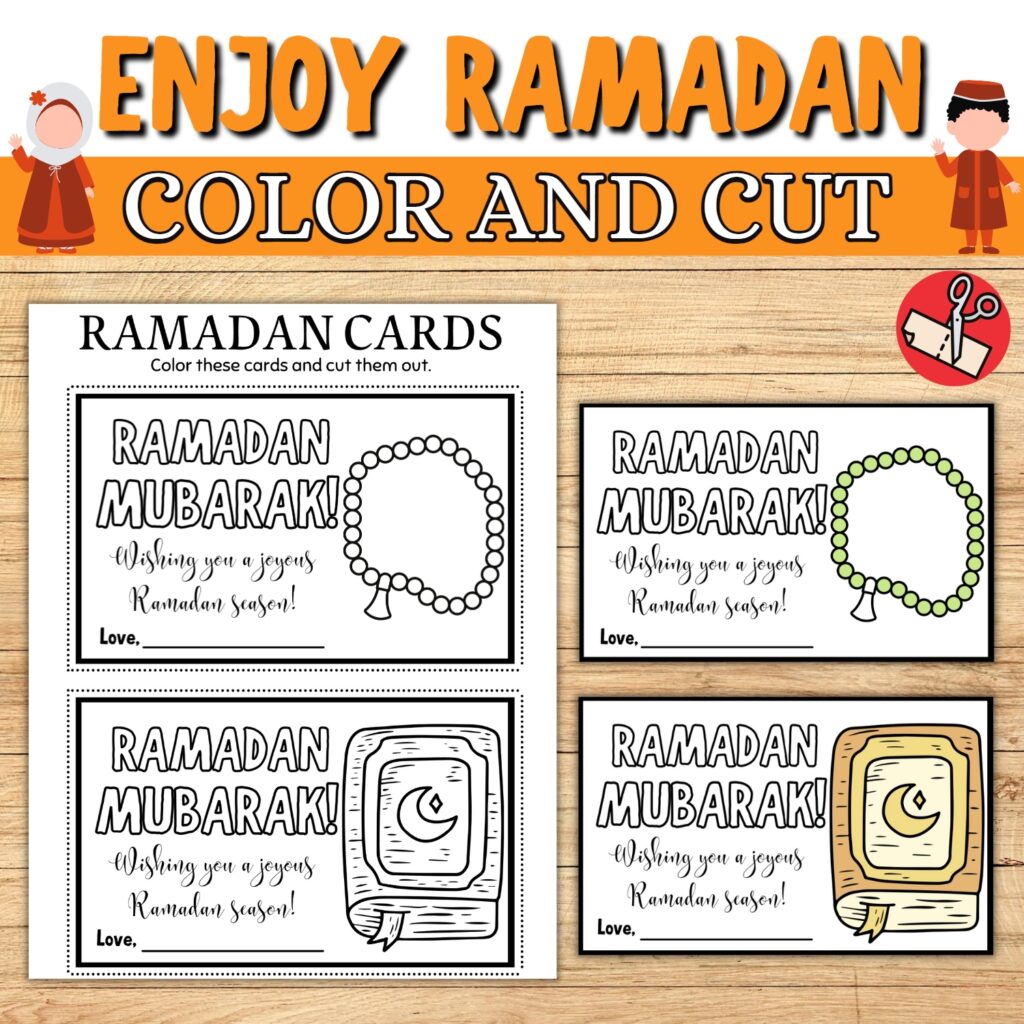 Celebrate the Ramadan Season with Fun and Engaging Coloring Cards For ...