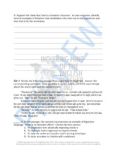 "The Challenge" by Gary Soto Close Reading Worksheet | Made By Teachers