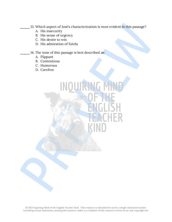 "The Challenge" by Gary Soto Close Reading Worksheet | Made By Teachers