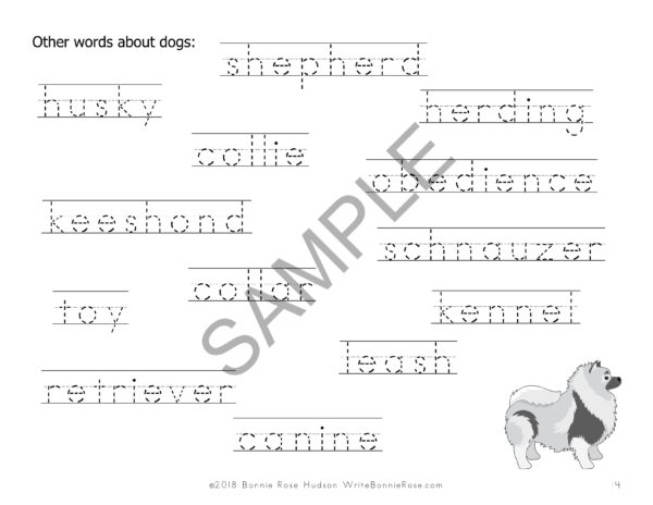 Handwriting Practice with Dogs-Print | Made By Teachers