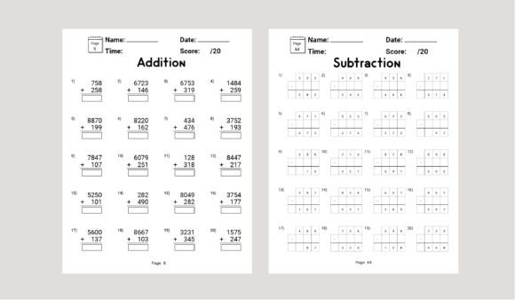 Addition Subtraction Math Worksheet | Made By Teachers