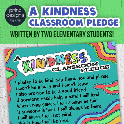 Kindness Classroom PLEDGE Poster - Morning Routine Classroom Pledge ...