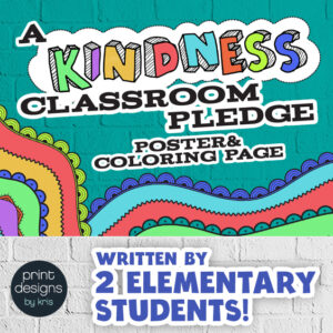 Kindness Classroom PLEDGE Poster - Morning Routine Classroom Pledge ...
