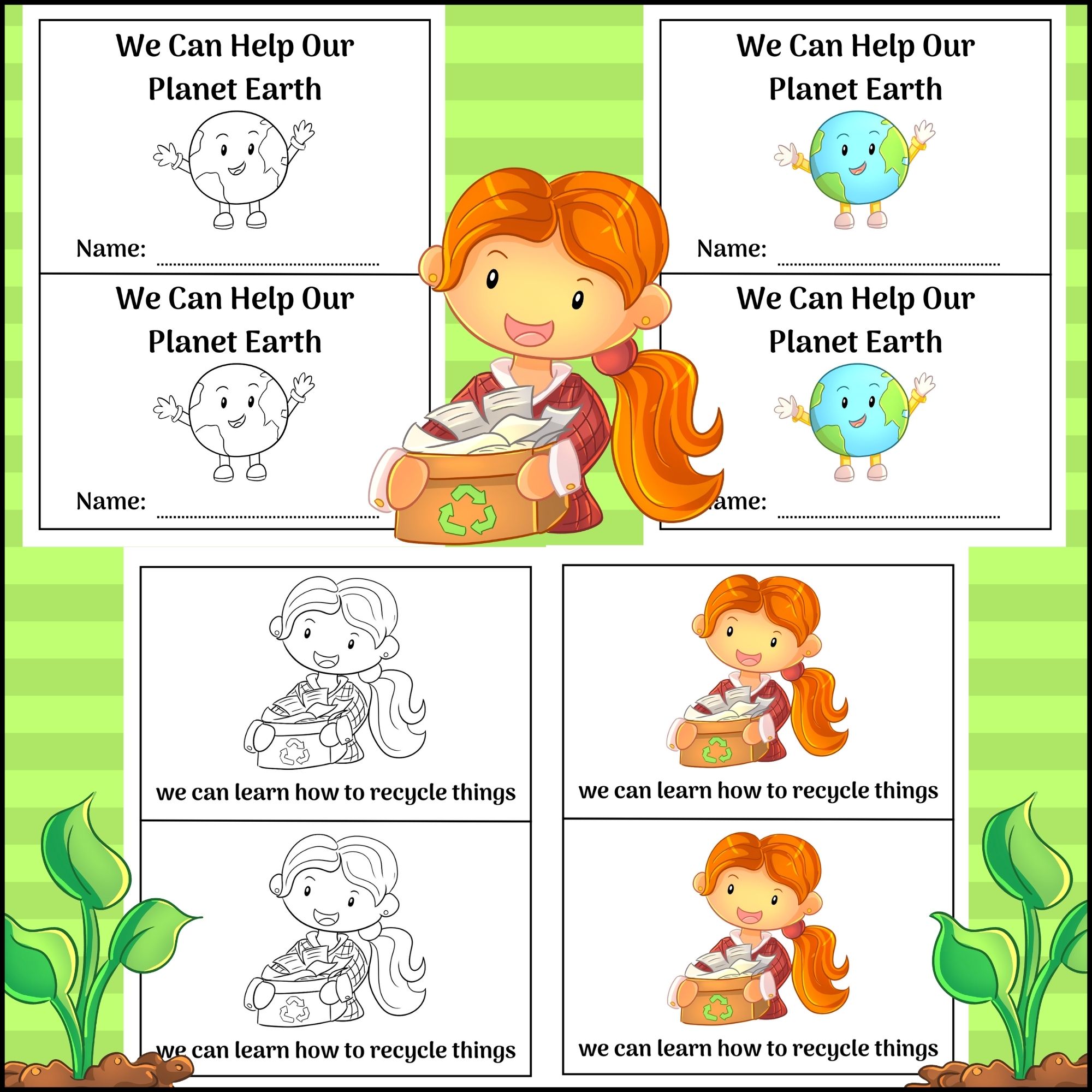 Earth Day Emergent Reader | Kindergarten | Activities For Preschool ...