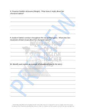 "The Challenge" by Gary Soto Quiz and Close Reading Bundle | Made By ...