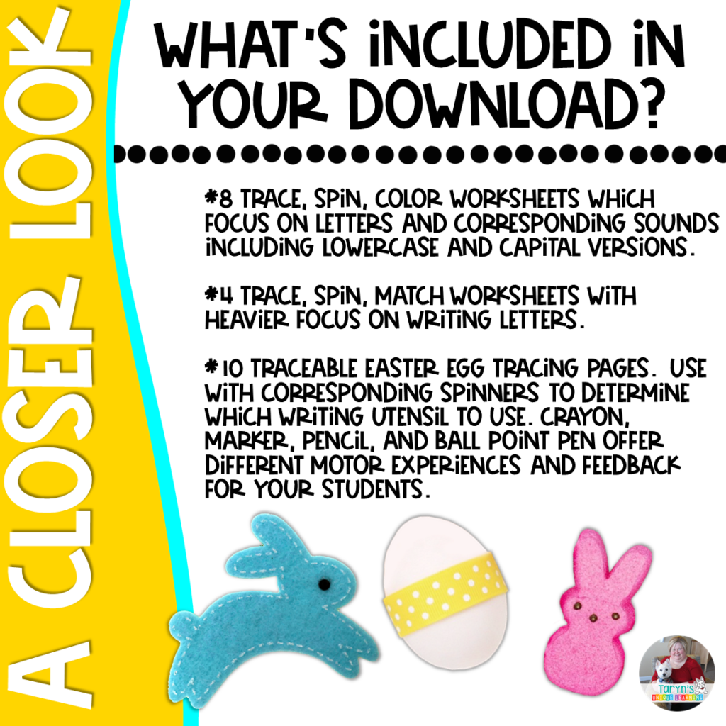 Easter Activities | Alphabet Tracing | Beginning Sounds Worksheets ...