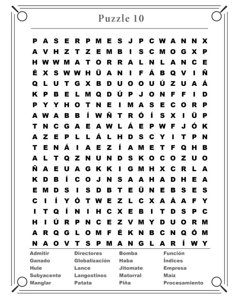Challenging Spanish Word Search Workbook with Solutions | Made By Teachers