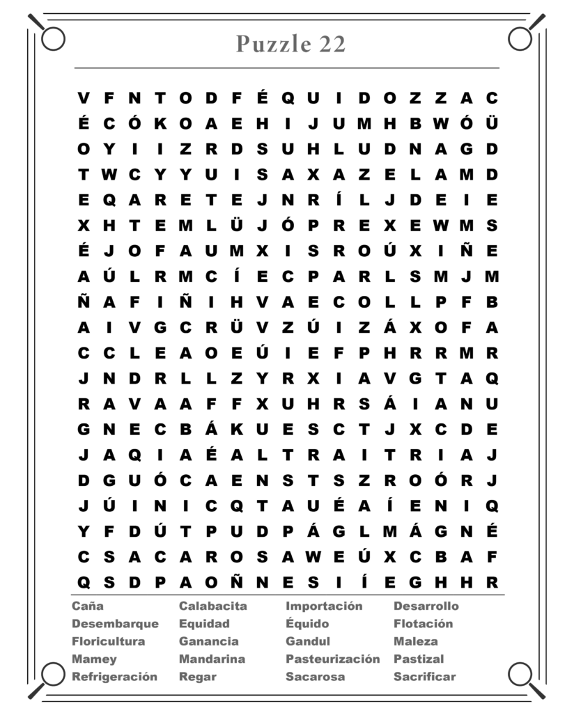 Challenging Spanish Word Search Workbook with Solutions | Made By Teachers