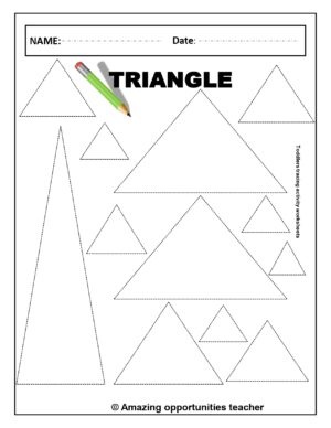2D Shapes Worksheets for Kindergarten/Tracing Shapes & Drawing Shapes ...