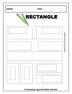 2D Shapes Worksheets for Kindergarten/Tracing Shapes & Drawing Shapes ...