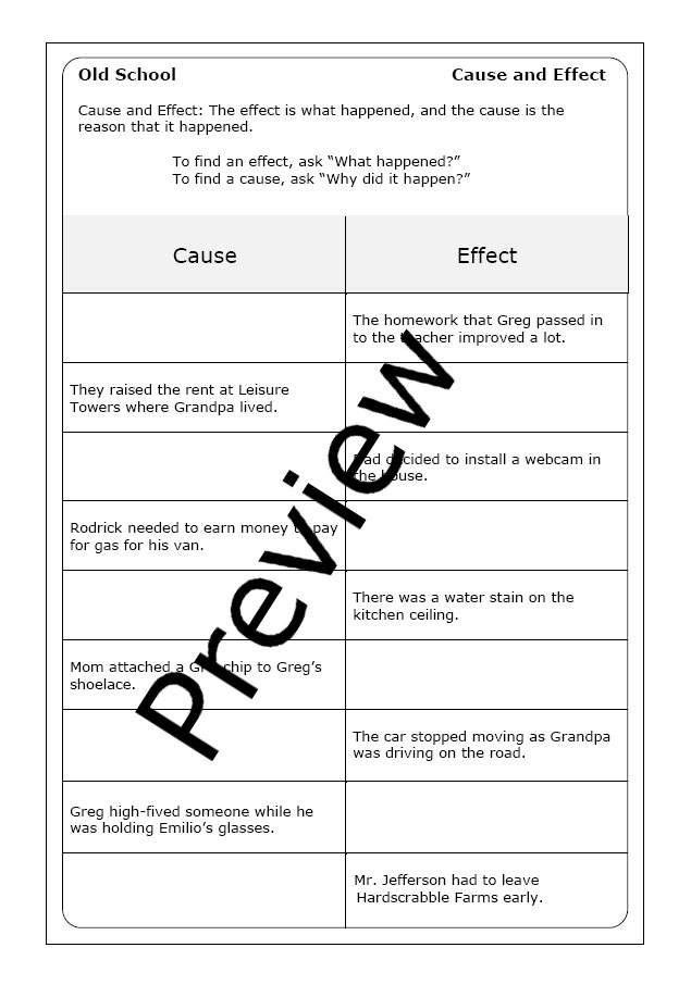 Jeff Kinney "Old School" worksheets | Made By Teachers