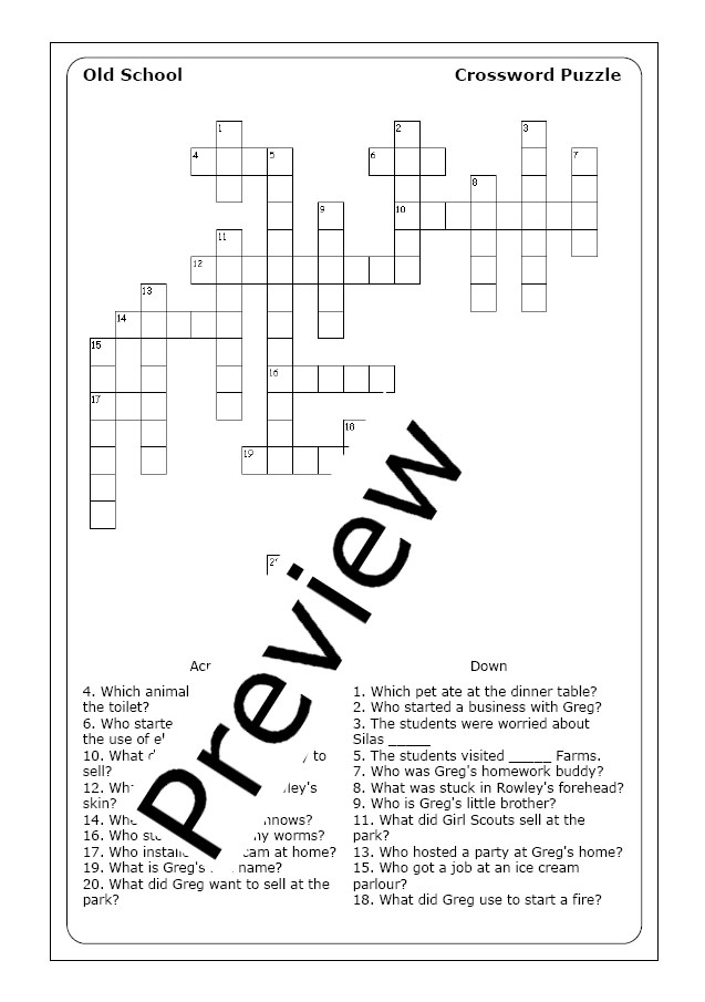 Jeff Kinney "Old School" worksheets | Made By Teachers