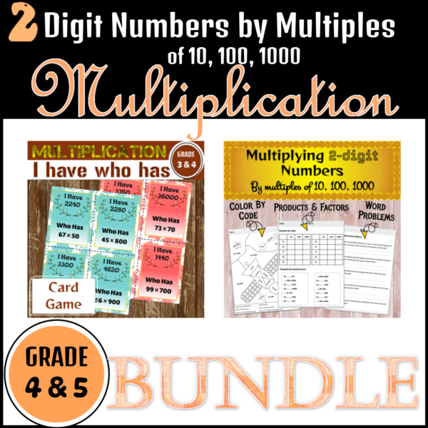 Multiplying 2 Digit Numbers by Multiples of 10, 100, 1000 Game ...