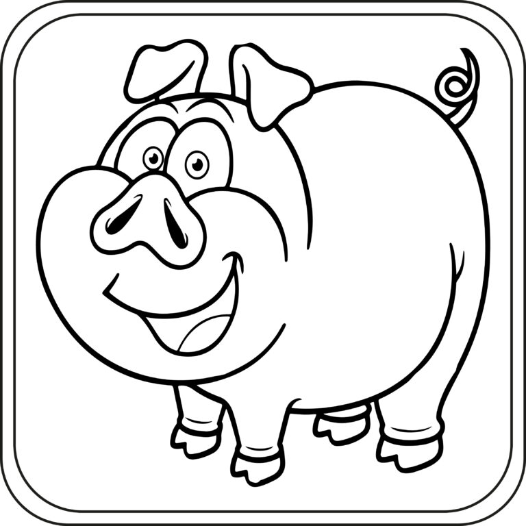 Pig Coloring Pages Preschool | Kindergarten | First Grade | Made By ...