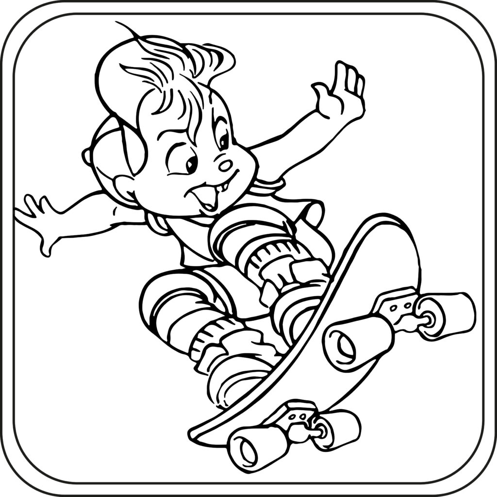 skateboarding Coloring Pages Preschool | Kindergarten | First Grade ...