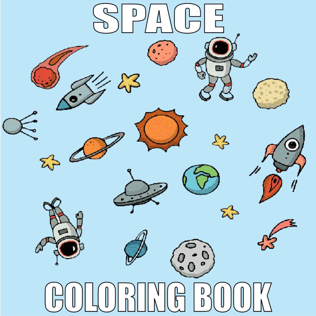 space Coloring Pages Preschool | Kindergarten | First Grade | Made By ...