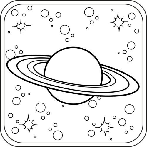 space Coloring Pages Preschool | Kindergarten | First Grade | Made By ...