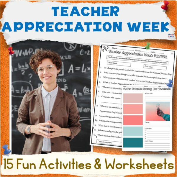 Teacher Appreciation Week Activities - Print and Digital Worksheets ...