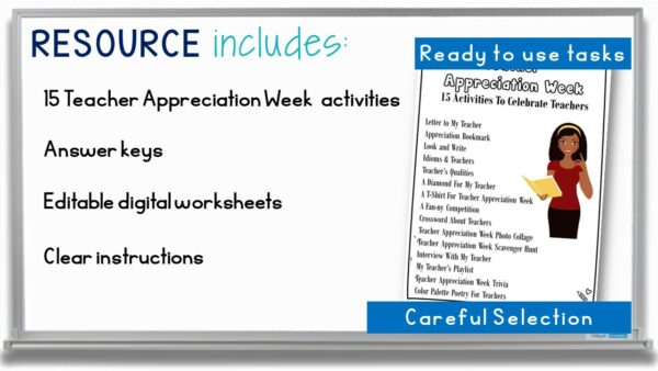 Teacher Appreciation Week Activities - Print and Digital Worksheets ...