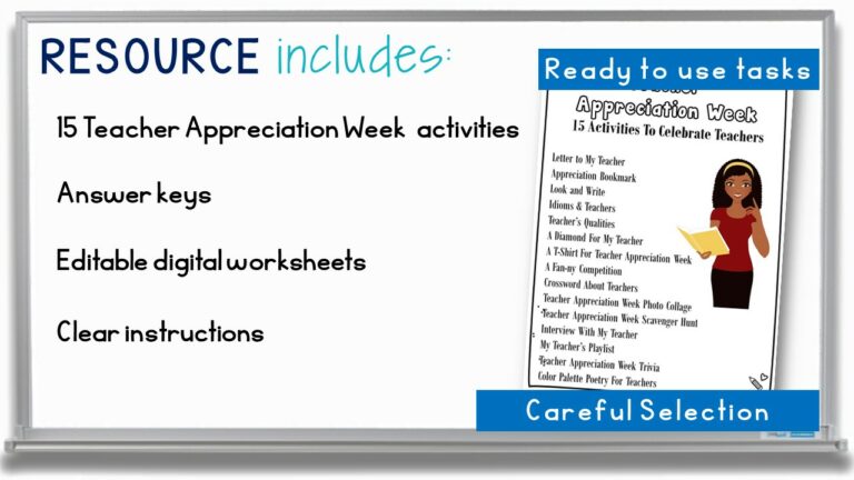 Teacher Appreciation Week Activities - Print and Digital Worksheets ...