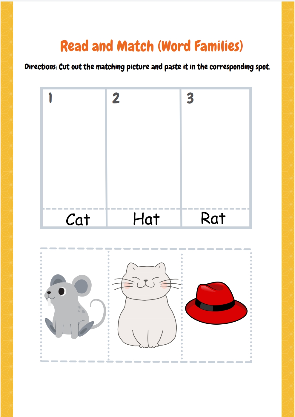 Read and Match - Word Families | Made By Teachers