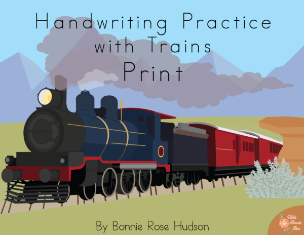 Handwriting Practice with Trains-Print | Made By Teachers