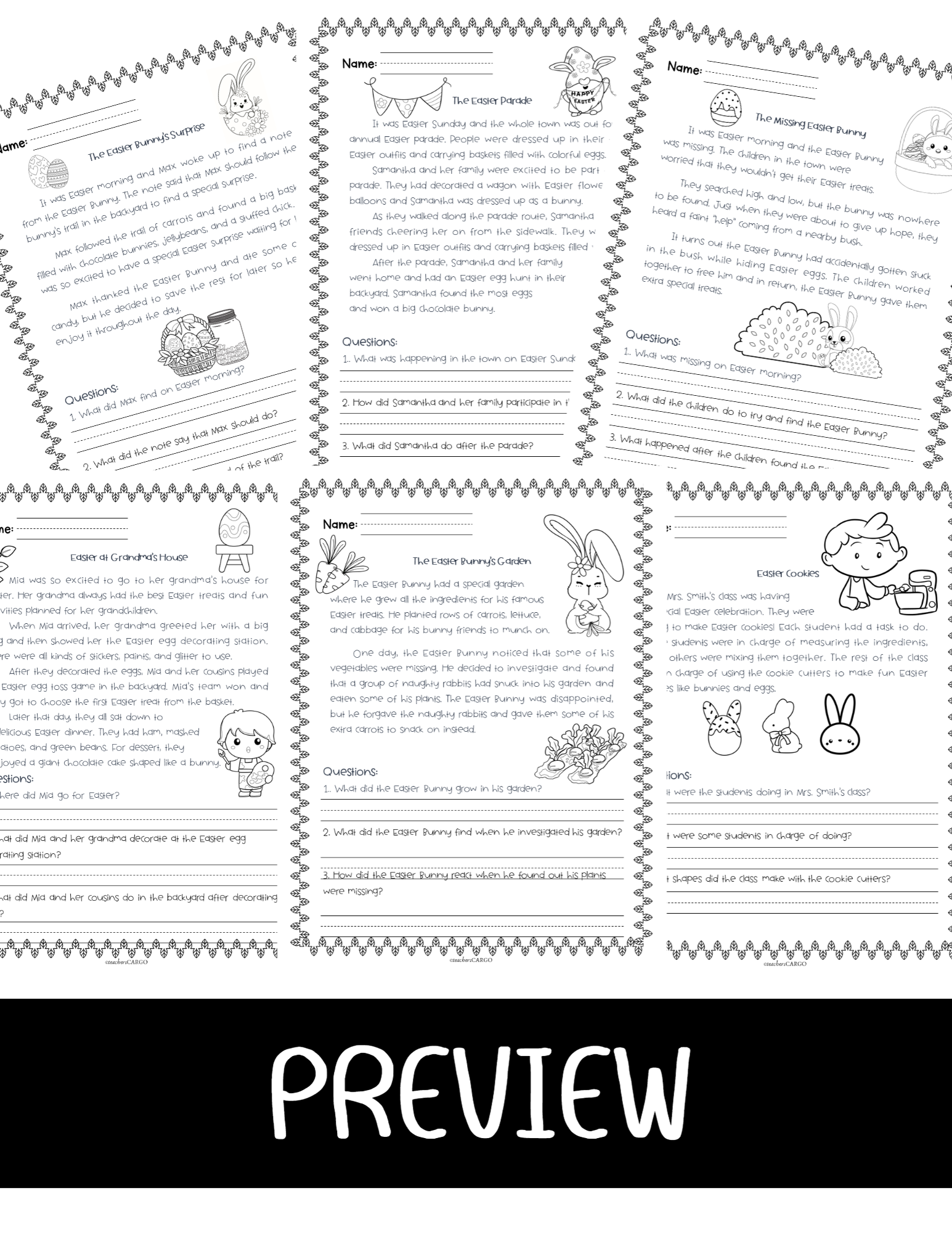 Easter Reading Comprehension for Kindergarten | Made By Teachers