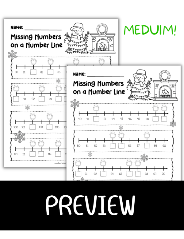 Fill in the Missing Numbers | Missing Numbers on a Number Line | Made ...