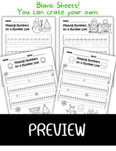 Fill in the Missing Numbers | Missing Numbers on a Number Line | Made ...