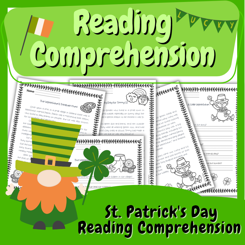 St Patrick's Day Reading Comprehension for Kindergarten | Made By Teachers