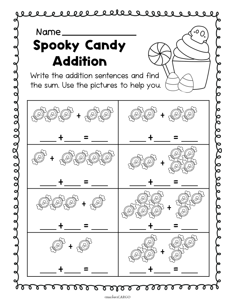Addition and Subtraction within 10 | Halloween Addition and Subtraction ...