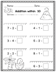 Addition and Subtraction within 20 | Printable Number Lines to 20 ...