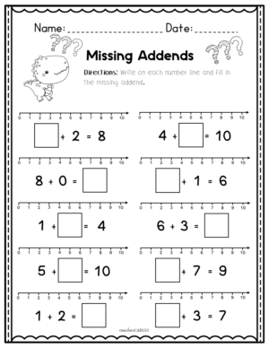 Addition and Subtraction within 20 | Printable Number Lines to 20 ...
