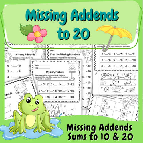 Missing Addends to 20 | Made By Teachers