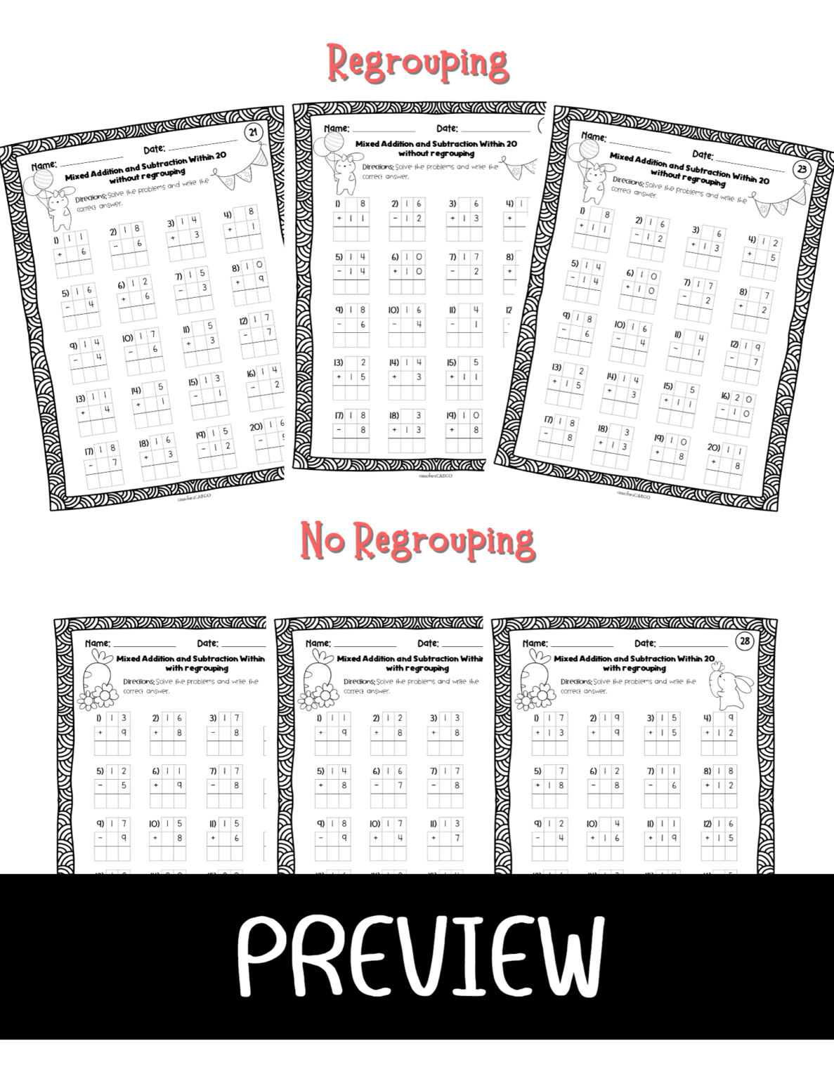 Mixed Addition And Subtraction To 20 Worksheets Made By Teachers